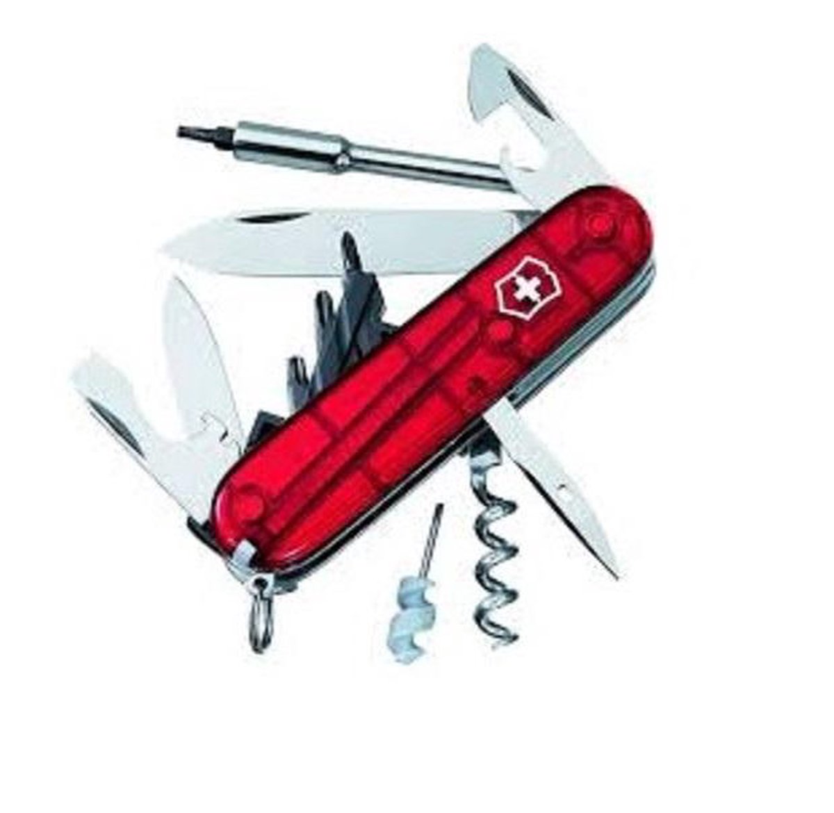 Victorinox CyberTool 29 functies transparant rood | bol
