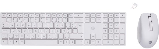 HP 650 - Draadloos Toetsenbord en Muis Combinatie - Azerty - Wit | bol