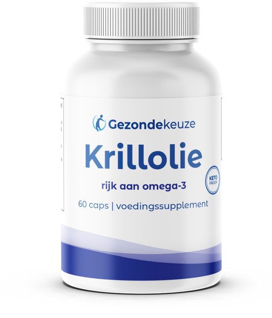 Krillolie - Gezondekeuze - Voedingssupplement - Rijk aan omega-3 - 60 ...