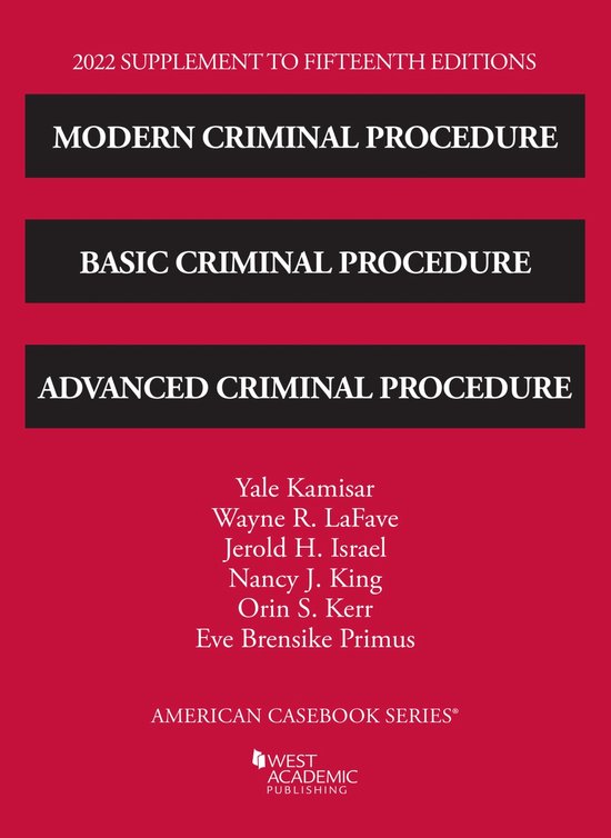 American Casebook Series- Modern Criminal Procedure, Basic Criminal ...