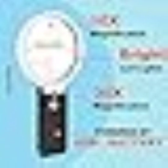 Groot vergrootglas 11,9 cm 25 x 35 x met licht en houder, led-lamp ...