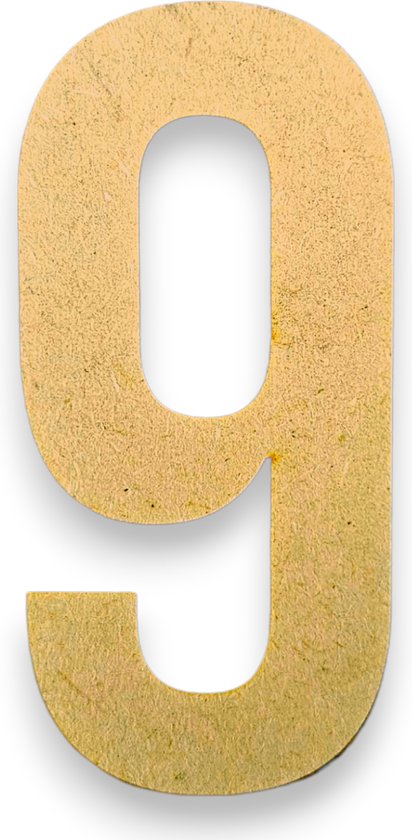 MGM Trading - 9 - Letters en Cijfers van MDF - 10 cm hoog - 9MM Dik ...