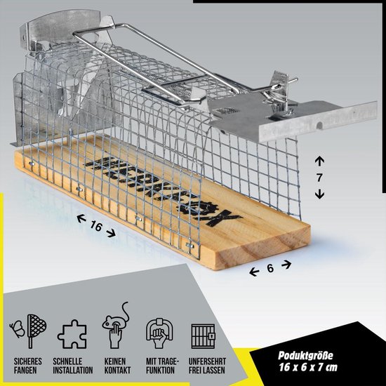 Muizenval Levende val voor muizen - Vriendelijke Muisvallen ...