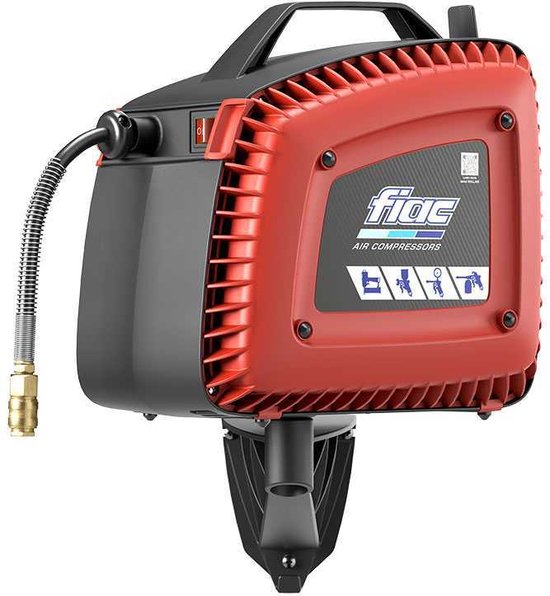 Fiac Wallair luchtcompressor met wandaansluiting luchthaspel ...