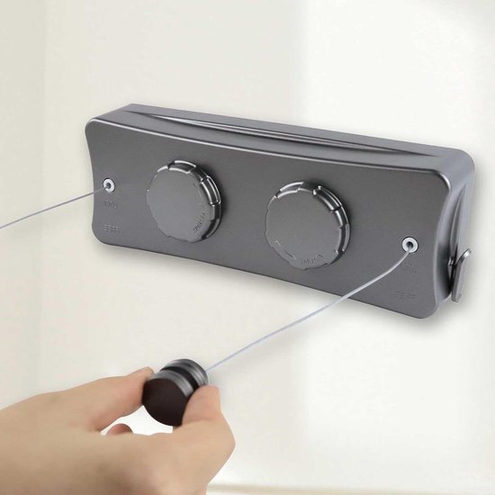 Extendable Wall Clothesline - 5.1m Extra Strong - 22kg Capacity ...