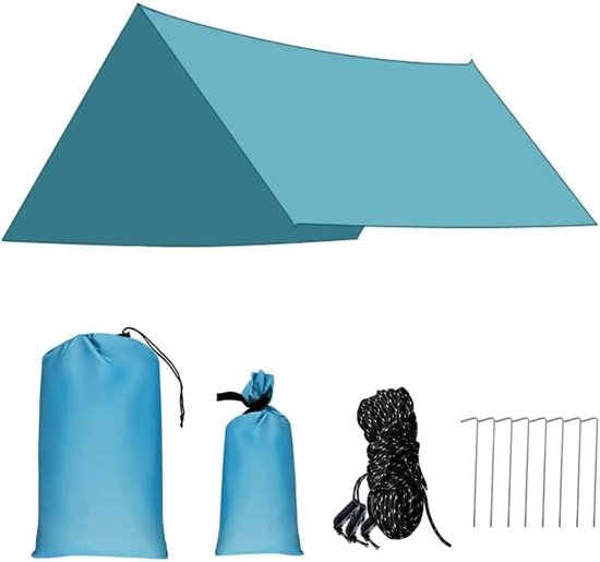 Tentzeil Tarp 3m x 3m - Waterdicht Zeildoek - Outdoor Regen Tarp - UV ...