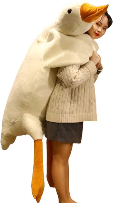 Pluche Eend GIGA - 160 CM Gans - Eendenknuffel - Knuffel - Grappig kado ...
