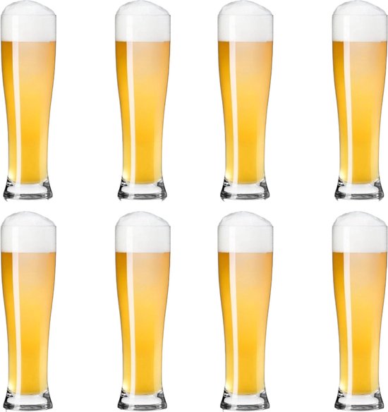 Professionele Bierglazen - (8 stuks) - 500ml - Bierglas - Bier - Glas - 50cl/0.5L -... | bol