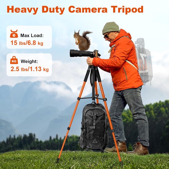 Sounix Camera statief - telefoon statief - 188 cm - Incl. Bluetooth ...