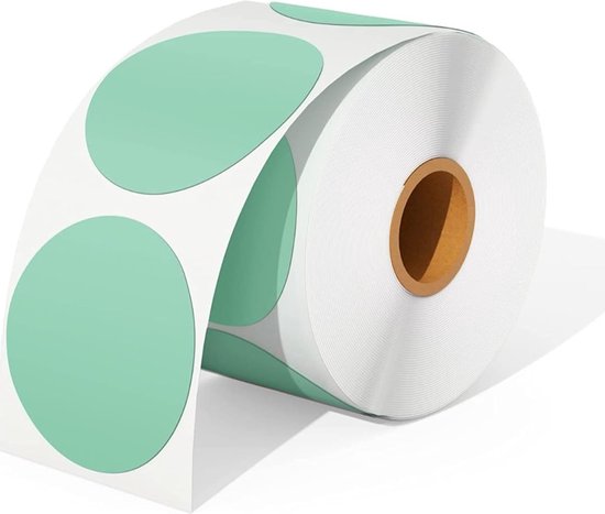 Stickers op rol 35mm rond - 6x Rolx 1000 ronde etiketten per rol (6000 ...
