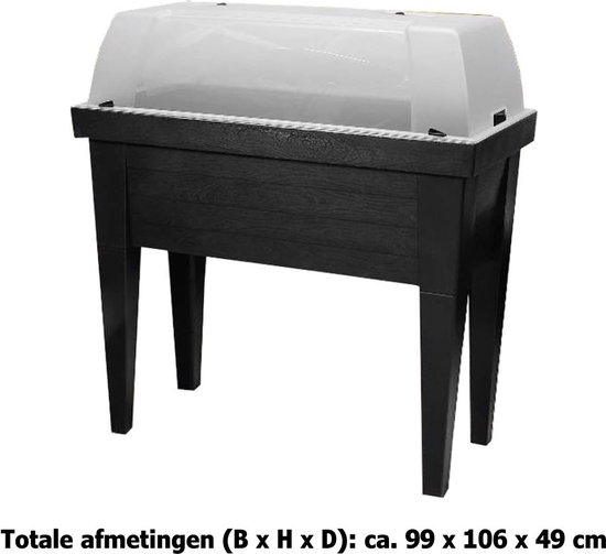 Moestuinbak Op Poten – Kweektafel Met Deksel – Kweekbak - Bloembak ...