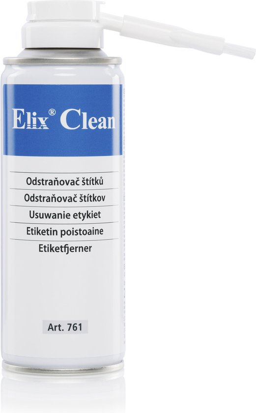 Elix stickerverwijderaar - spuitbus met borstel - 200 ml - EL-761200 | bol