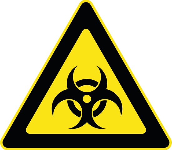 15 Stickers van 5 cm | Pictogram Waarschuwing stickers - Biologisch ...