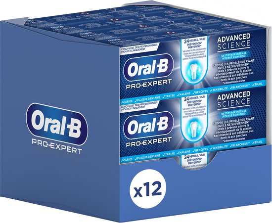 Oral B Pro-Expert Advanced Science Tandpasta - Deep Clean - 12x 75ml | bol