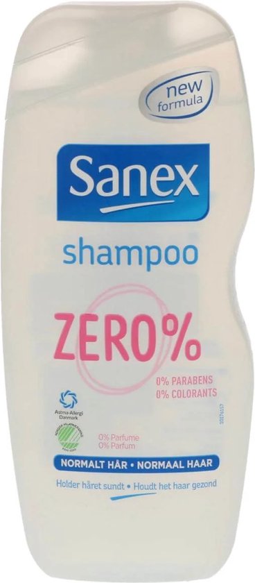 Sanex - Shampoo - Zero% - Normal Hair - 250ml | bol