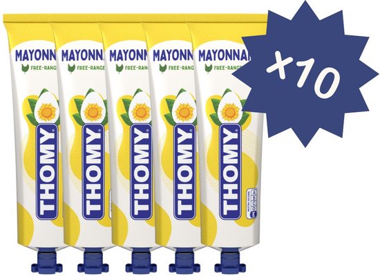 THOMY MAYONNAISE TUBE VOORDEELPACK 10 X 265 GR. THT 08/2026 | bol