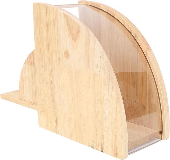 Solid Wood Coffee Filter Paper Dispenser Rack Storage Box for Cone ...