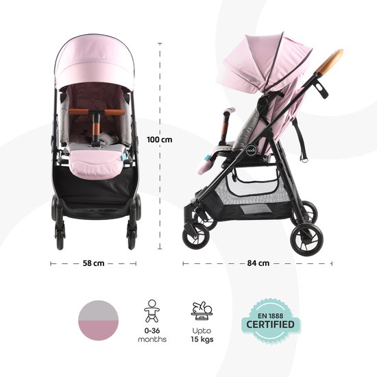 MOON™ Revo 360 Cabin Buggy - Wandelwagen - Compact en 360° Draaibaar ...
