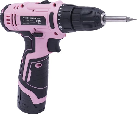 BestelBlij® - Accu boormachine - Elektrische - Roze - 26 delige set ...