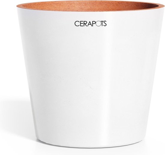 Cerapots Onku 25 Pearl keramieken bloempot - Rond - Parelwit - 25 x 25 ...