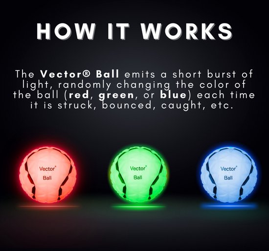 Vector Ball reactiebal - Cognitive Vision Training - 7cm - 150 gram | bol