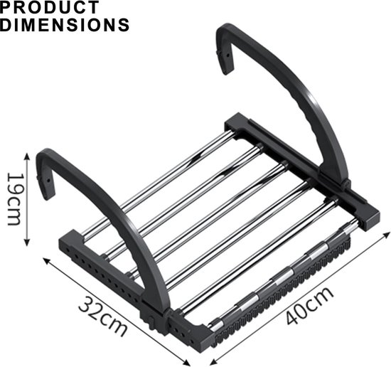 Radiator Droogrek - Balkon Wasrek Hangdroger - Yositochuan | bol