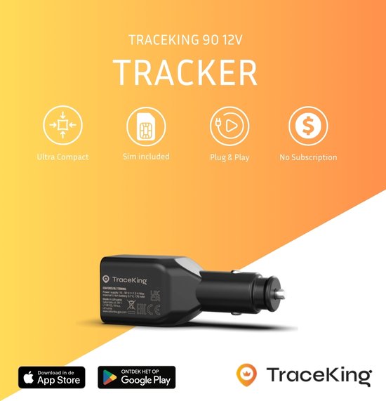 TraceKing 90 12V - GPS Tracker- Kilometerregistratie Auto GPS Tracker ...