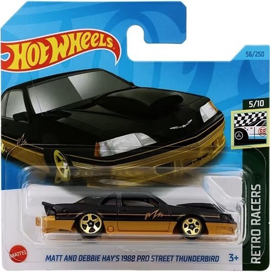 HOT WHEELS MATT AND DEBBIE HAY'S 1988 PRO STREET THUNDERBIRD BLACK GOLD ...