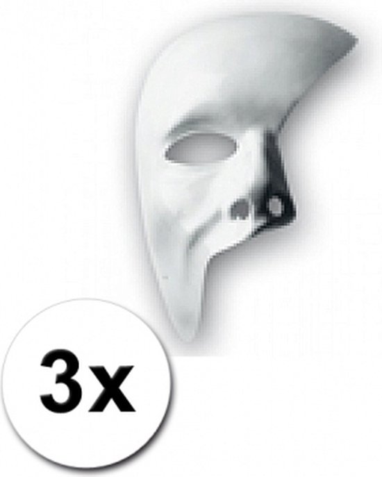 3 witte maskers phantom of the opera | bol