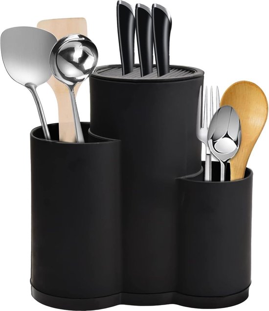 3-in-1 messenblok zonder messen, messenblok universeel rond, niet ...