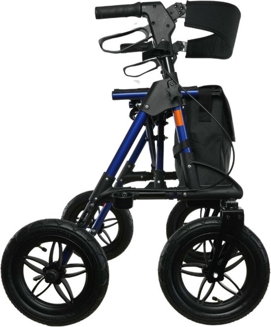 Rollator Rebel - Outdoor rollator met grote luchtbanden - Rollator ...