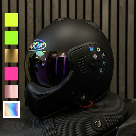 Roof Boxer V8 helm stickers - Holographic | bol