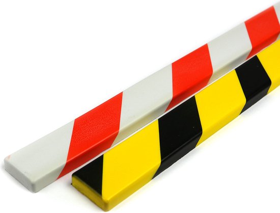 Stootrand foam, model 14 – 1 meter – Wit & Rood | bol
