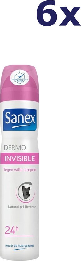 6x Sanex deo spray 150ml dermo anti marks | bol