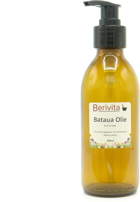 Bataua Olie Puur 200ml Pompfles - Patawa, Pataua Oenocarpus Oil - Huid ...