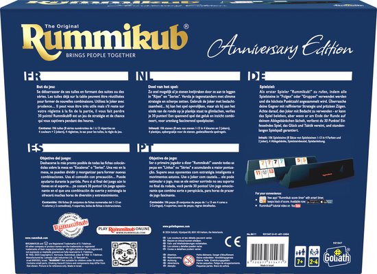 Goliath Rummikub Anniversary Edition Bordspel Strategiespel