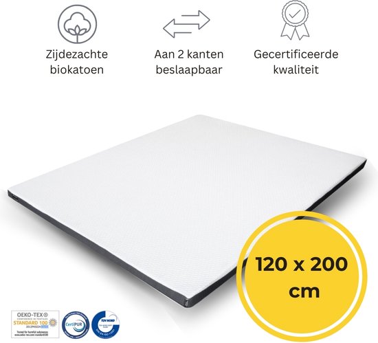 Felman Premium Hybrid topper matras - Ergonomisch & wasbaar - 120x200 ...