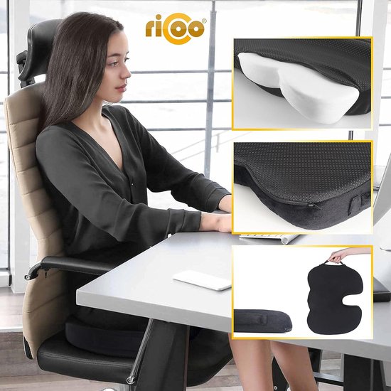 Ergonomisch orthopedisch stuitbeenkussen SK-U0120 - stoelverhoging ...