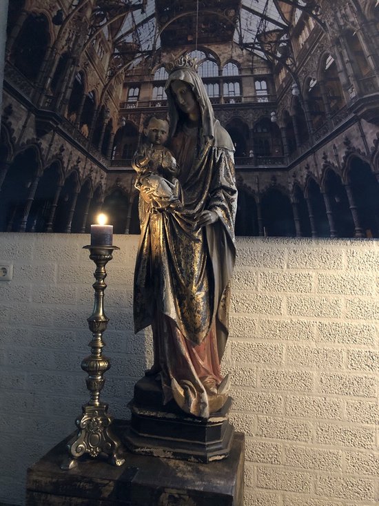 Beeld Moeder Maria met Jezus - Polystone - 130 cm | bol