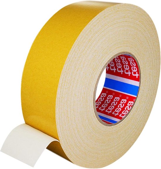 Dubbelzijdig plakband 25 mm x 50 m - extra sterk - voor bevestiging en knutselprojecten | bol