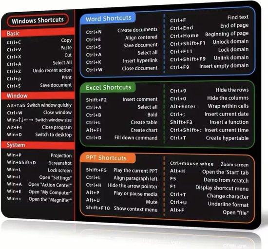 EXCO® - Office Muismat - Muismatten - Muis - Windows Office ...