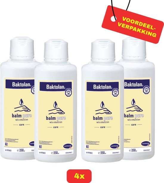 4 x Baktolan Balm Pure 350ml - Voordeelverpakking | bol