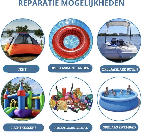 Zwembad Reparatie Set - Plakset 6 Stuks - Zwembad plakken - Babybad ...
