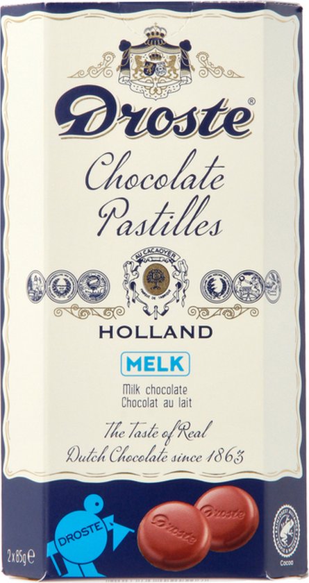 Droste - Chocolade droste duopack pastilles melk 170gr | bol
