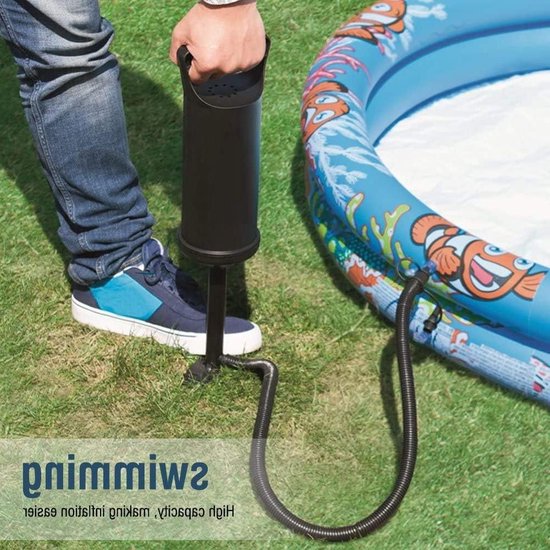 Dubbele slag hand-luchtpomp voor luchtbedden - handmatige luchtpompen | bol