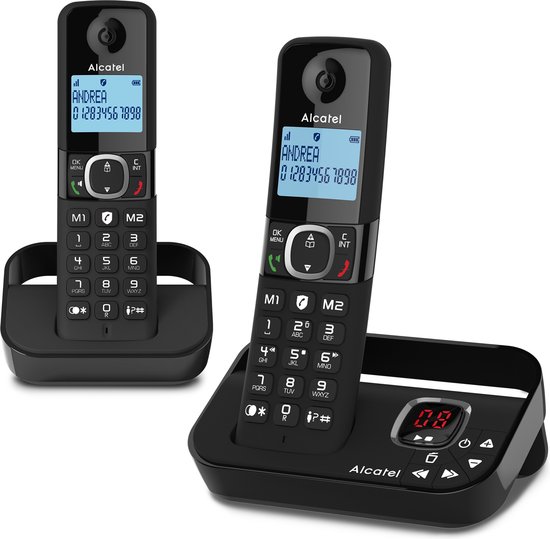 Alcatel F860, Voice Duo DECT-telefoon met antwoordapparaat en 2x ...