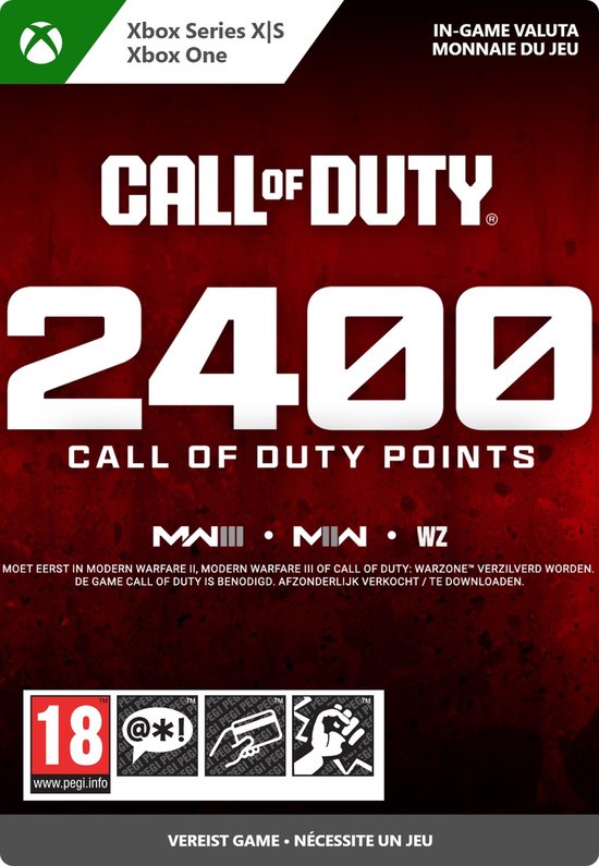 Call of Duty - 2400 Call of Duty Points - Xbox Series X|S/Xbox One ...