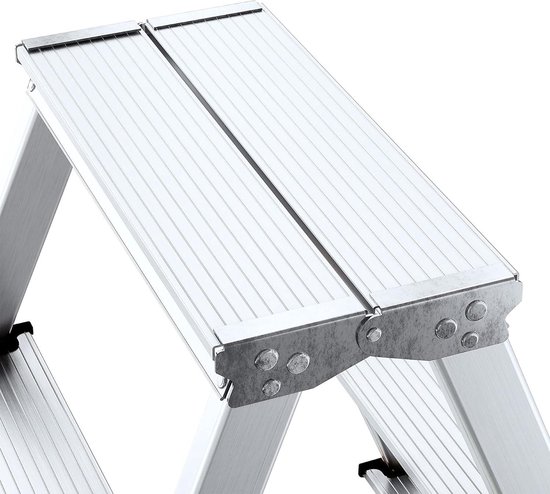 3-Traps Aluminium Dubbelzijdige Huishoudladder Capaciteit 125kg ...