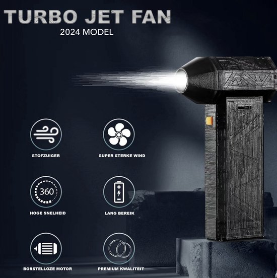 Jet Fan - Turbo Jet - Pro - Ventilator - 130.000 RPM - Handfan ...