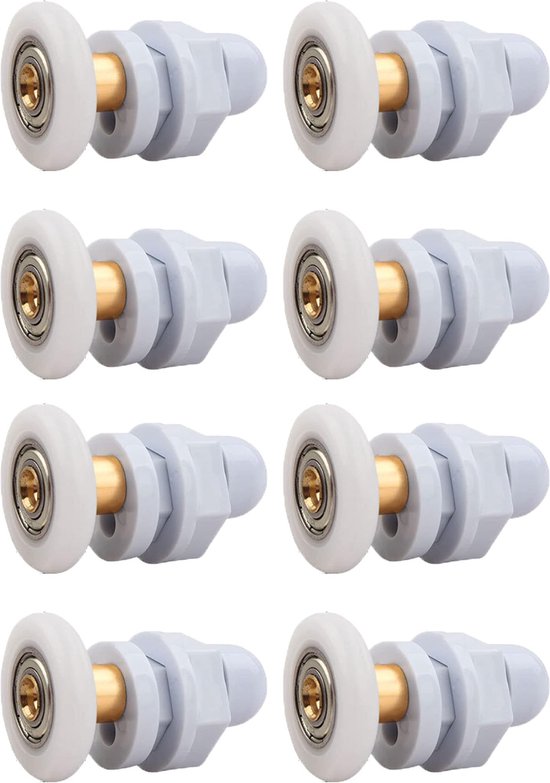 8 Stuks (diameter 25 mm)Schuifdeur-Douchecabine Wielen- Loopwielen ...